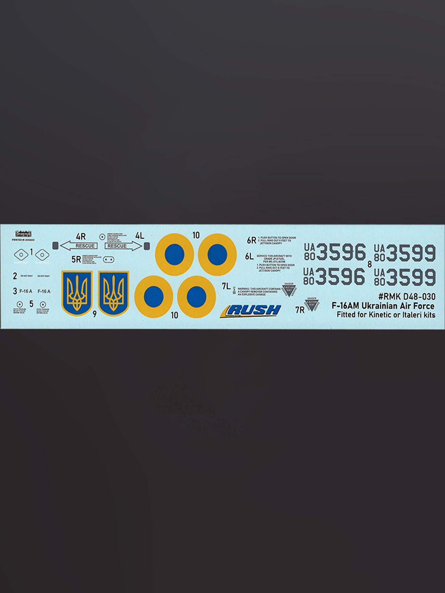 Rush Model Kits RMKD48030 F-16A Ukrainian Air Forces – Arcus Hobby